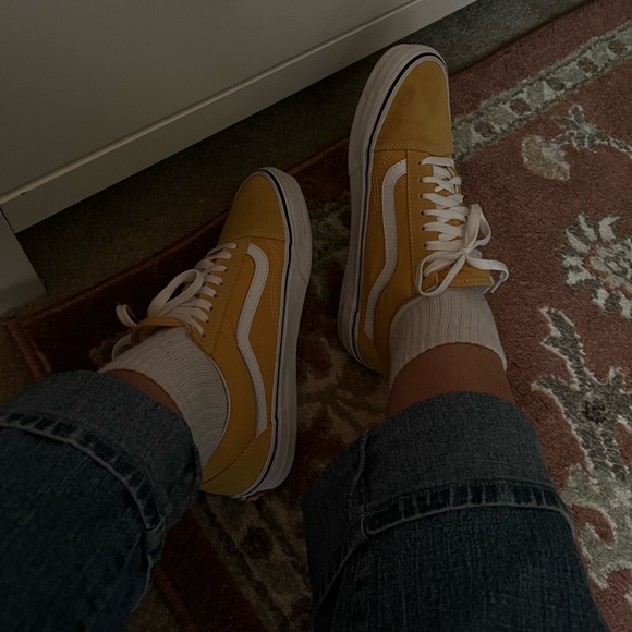 Vans | Shoes | Mustard Yellow Old School Vans | Poshmark